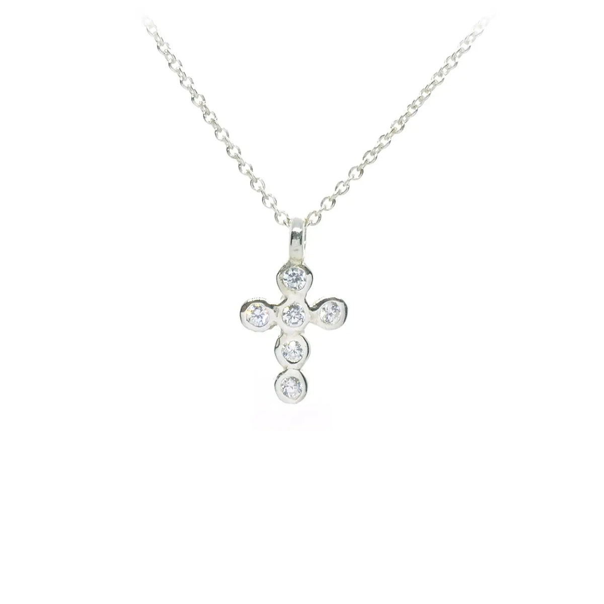 CZ Cross Necklace – Firefly