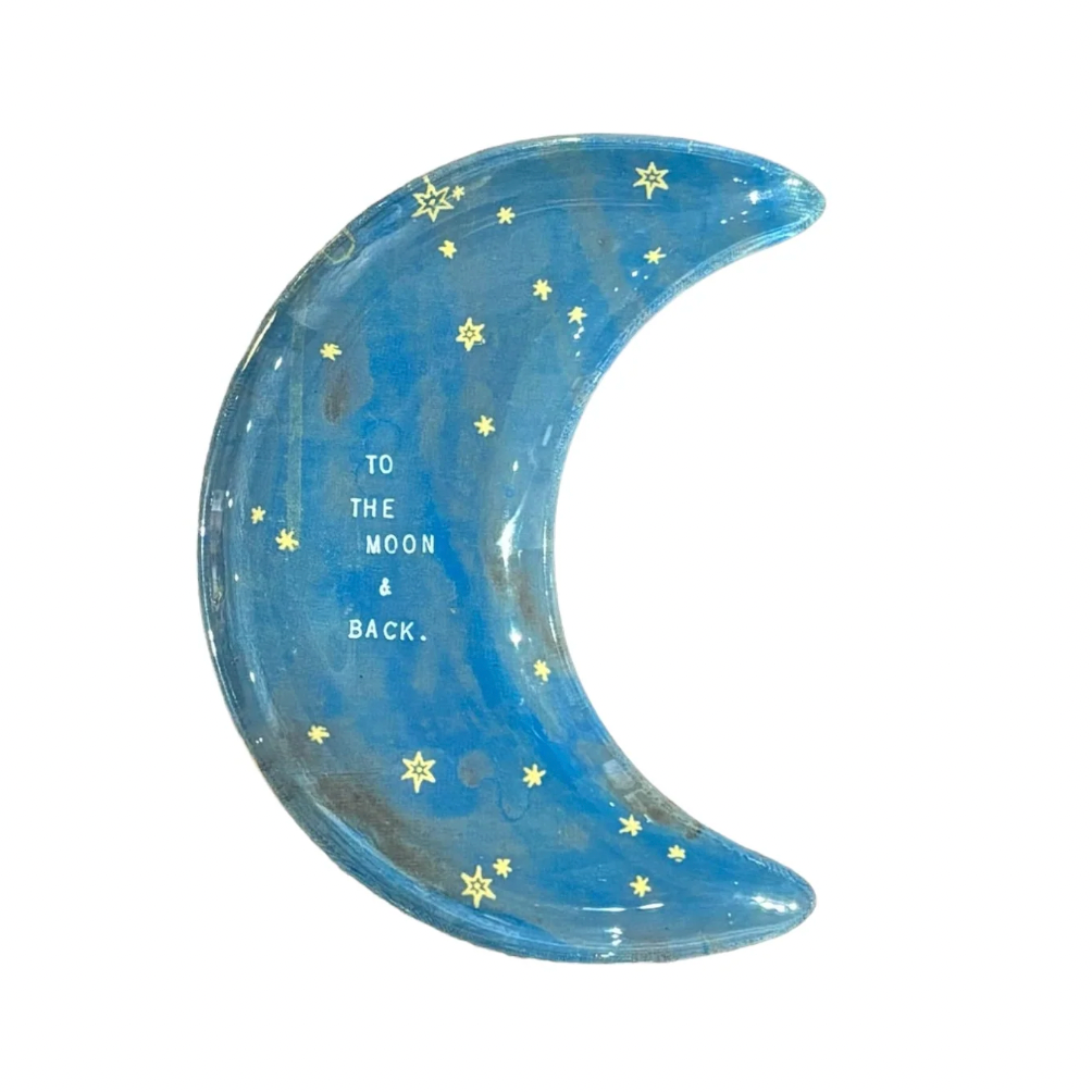 Decoupage Moon Plate – Firefly