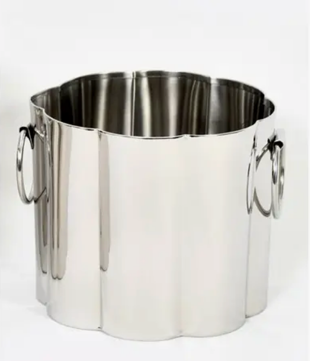 Silver Ice Bucket with Handles – Firefly