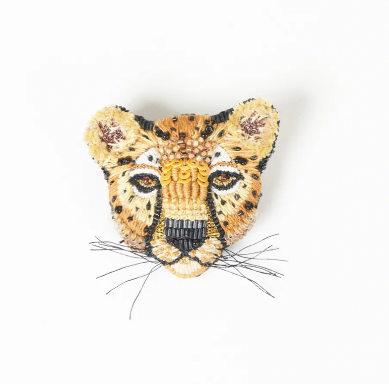 Cheetah Beaded Pin – Firefly